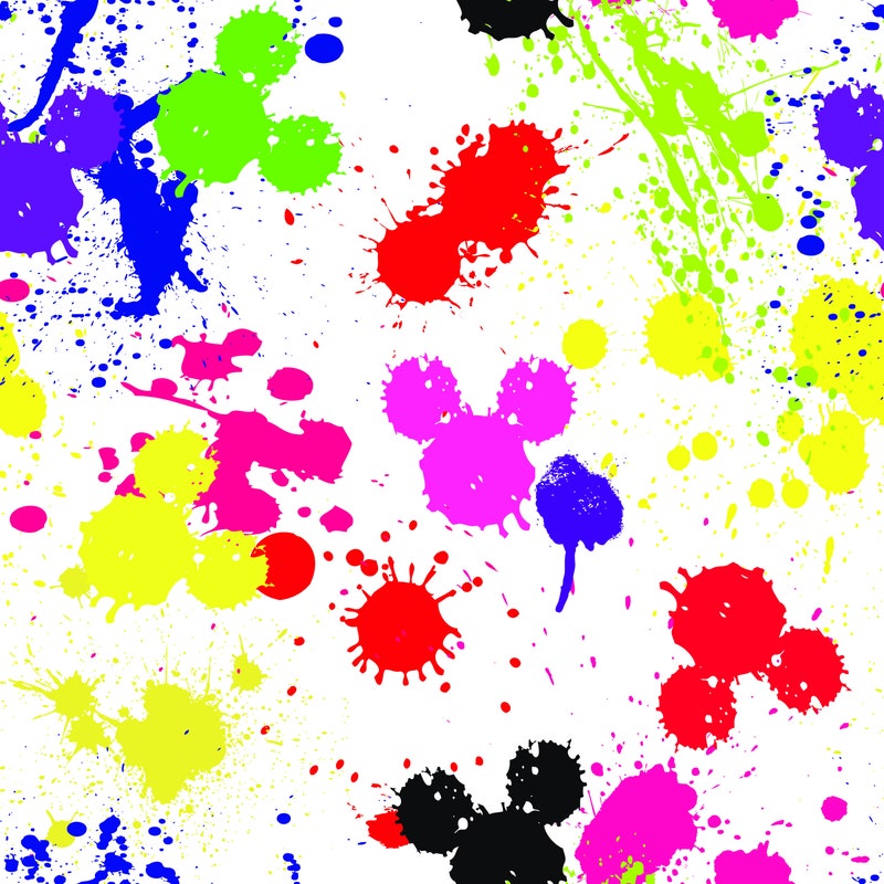 Paint Splatter Fabric - Etsy