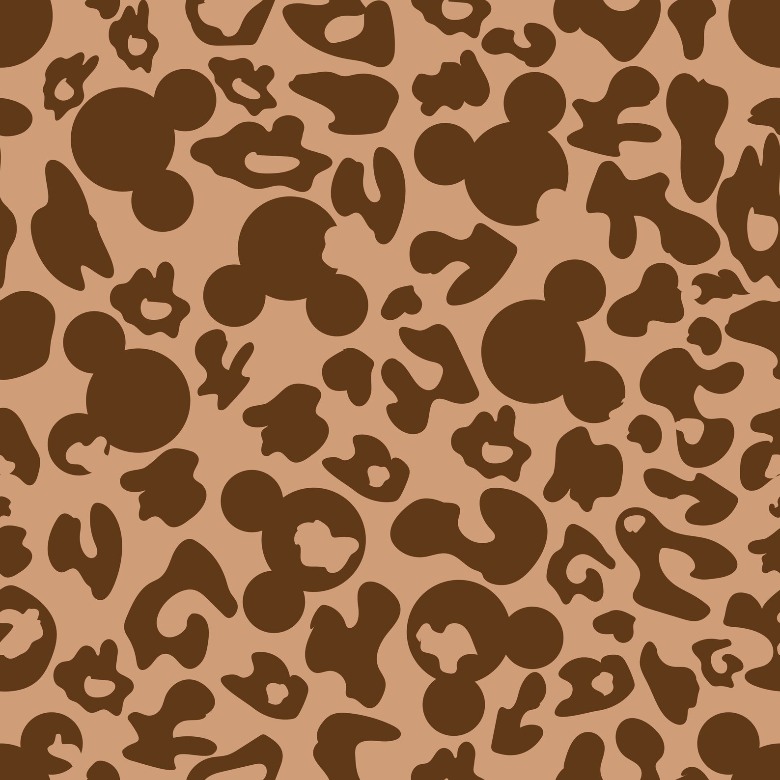 Spot Mickey Cheetah Print Seamless Digital Art or Scrapbook Paper Bonus ...