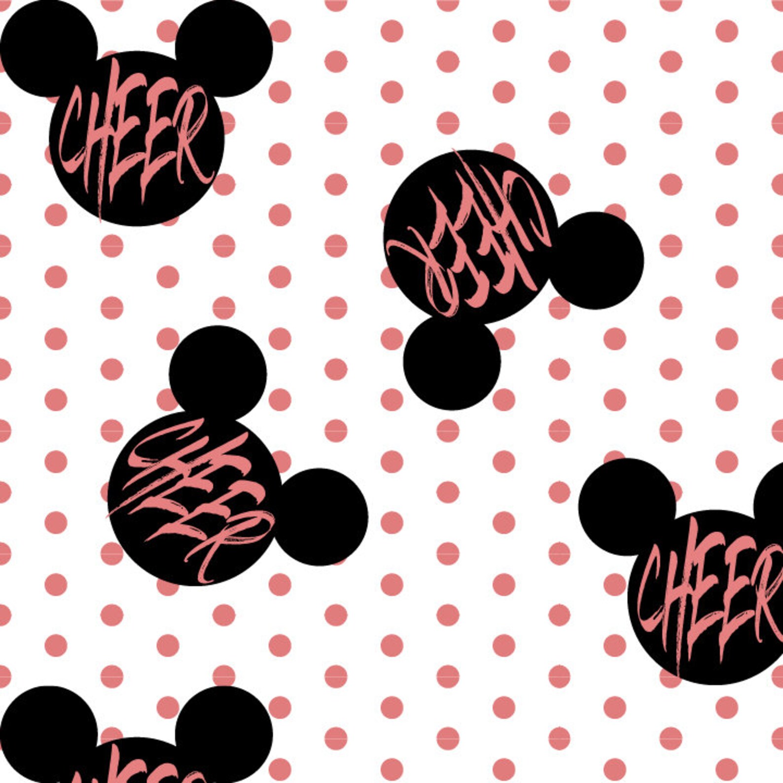 Mickey Cheer Seamless JPG and BONUS Svg - Etsy