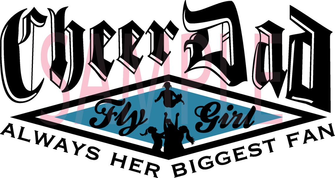 Cheer Dad Fly Girl Design SVG, JPEG, and PNG - Etsy