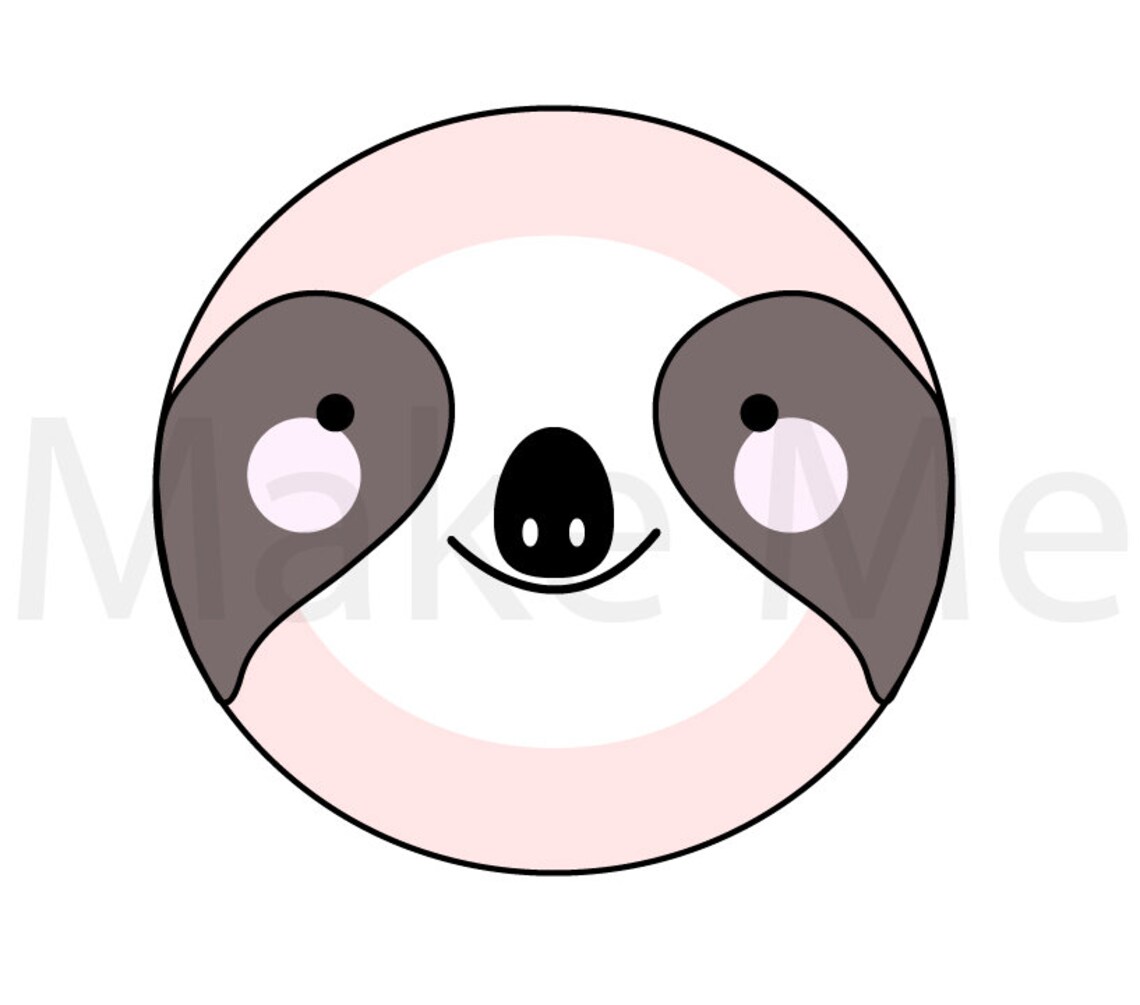Simple Sloth Multi Layer SVG JPEG PNG | Etsy
