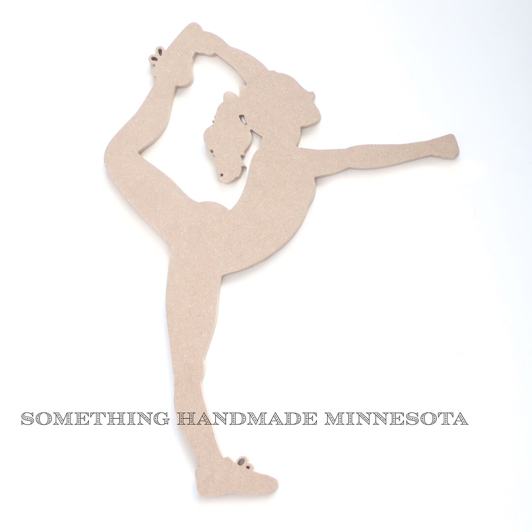 Cheer Girl Silhouette MDF Unfinished Wood, Paintable Cut Out, Craft - Etsy