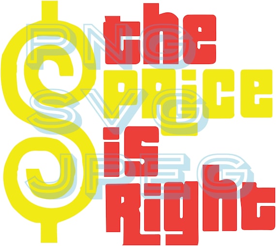 The Price is Right SVG PNG Jpeg - Etsy