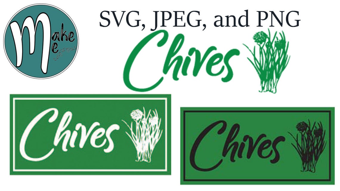 Lavender and Chives Tag SVG Cut File 3 Options - Etsy