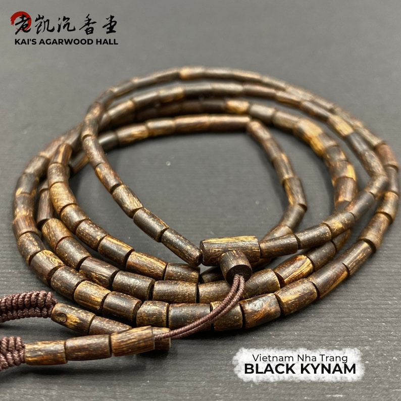 100% Sinking Black Kynam Agarwood Bracelet/necklace From - Etsy