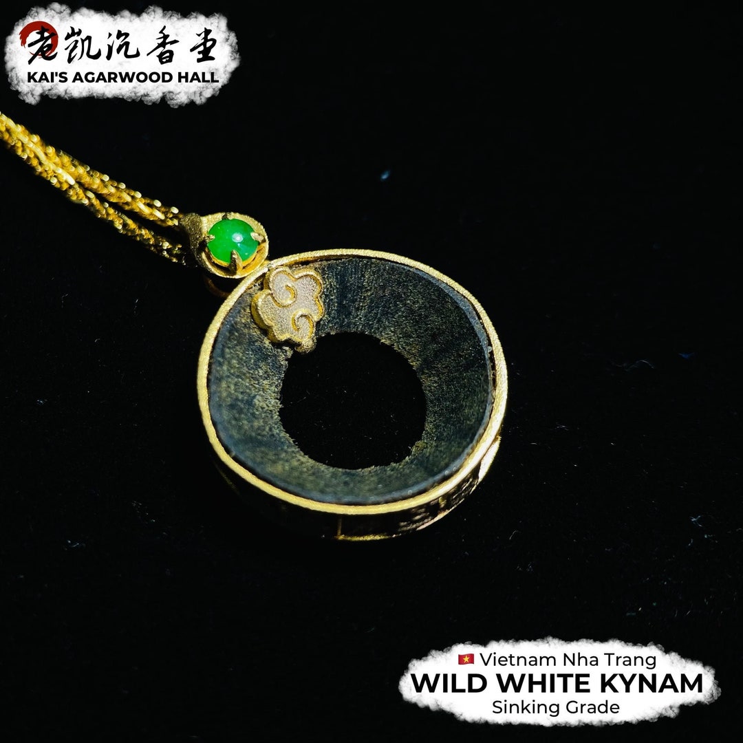 100% Sinking Grade Wild White Kynam Pendant Necklace From Vietnam Nha ...