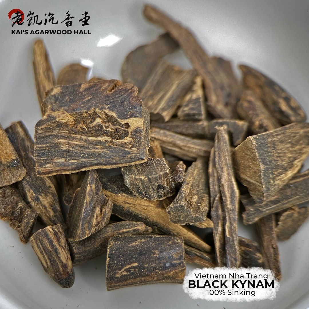100% Sinking Black Kynam Agarwood Chunks From Vietnam Nha Trang - Etsy