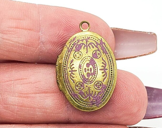 Little Picture Locket Brass Photo Lockets Little Brass Lockets Brass ...