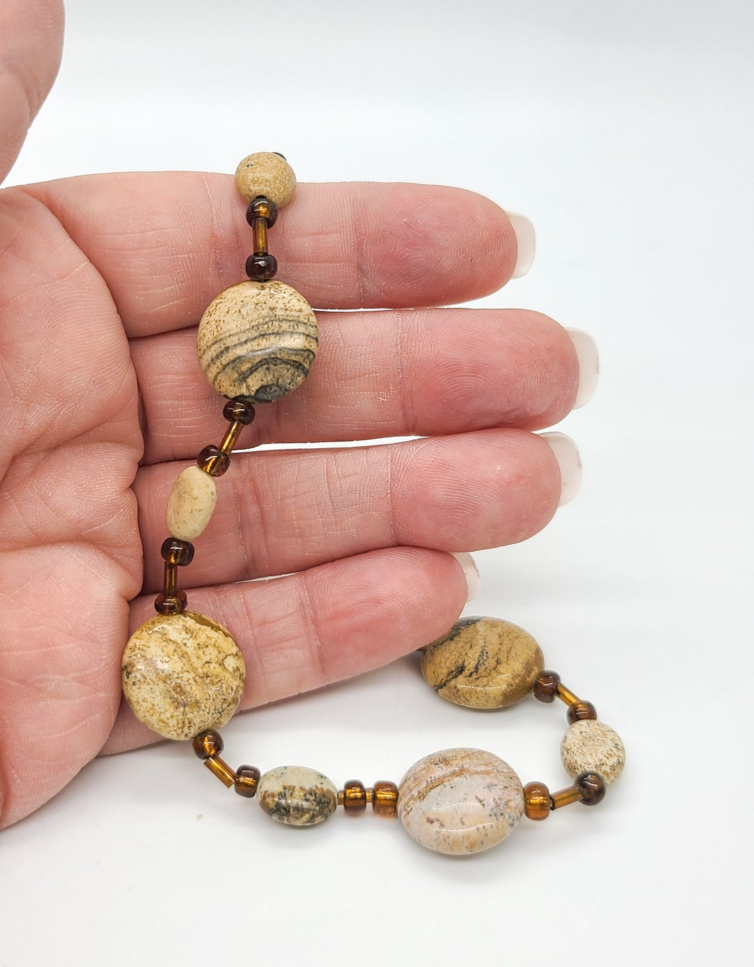 Jasper Gemstone Disc Beads Jasper Gemstone Bead Mix Jasper - Etsy