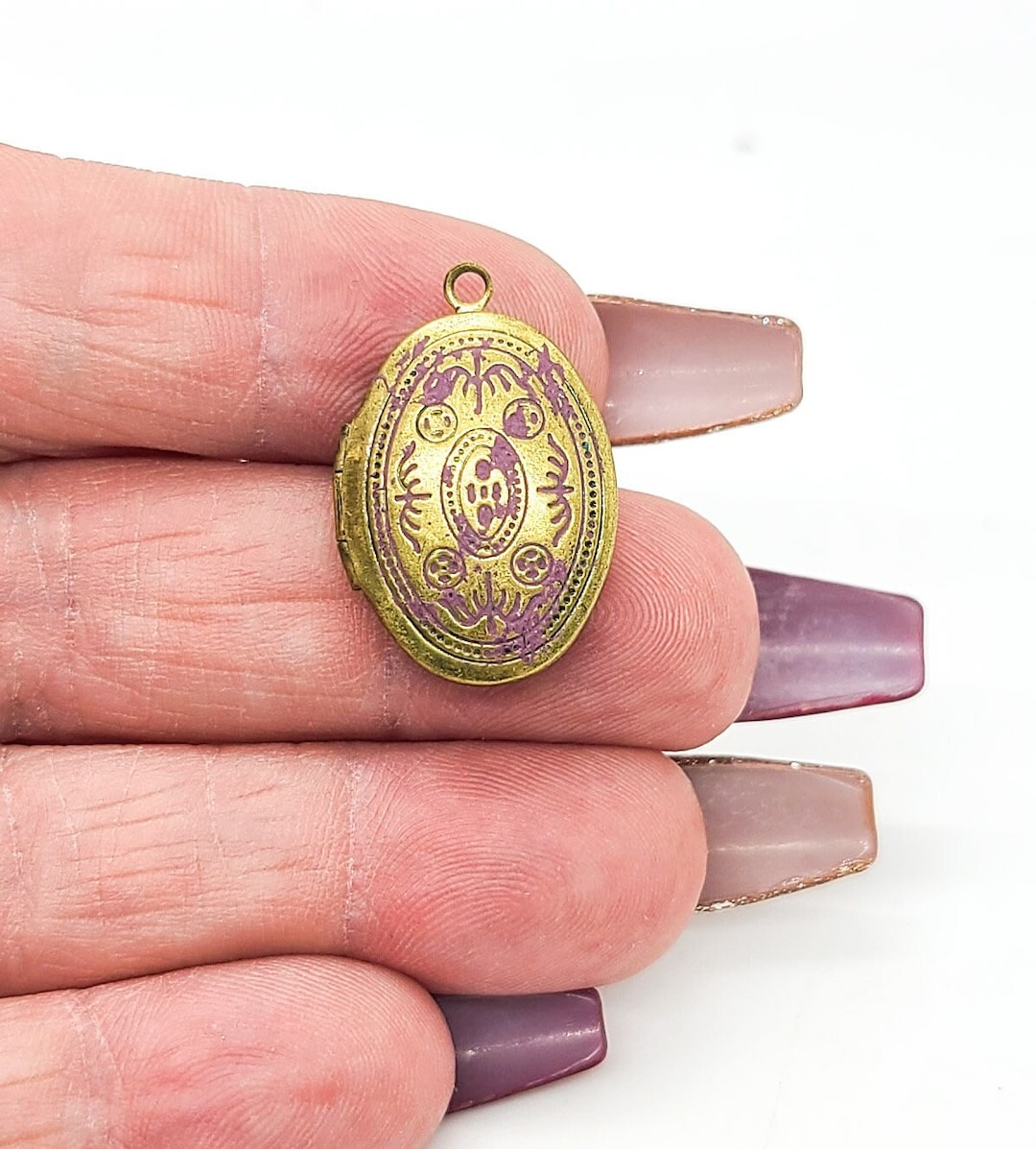 Little Picture Locket Brass Photo Lockets Little Brass Lockets Brass ...