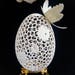 Dragonfly Sculpture, Carved Eggshell, Egg Art, Unique Ornament, Easter ...