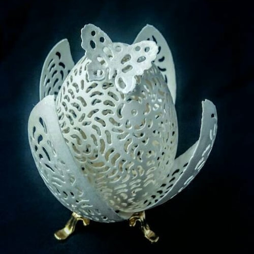 Carved Egg Shell Lace Eggshell Butterfly Egg Art Decorated | Etsy