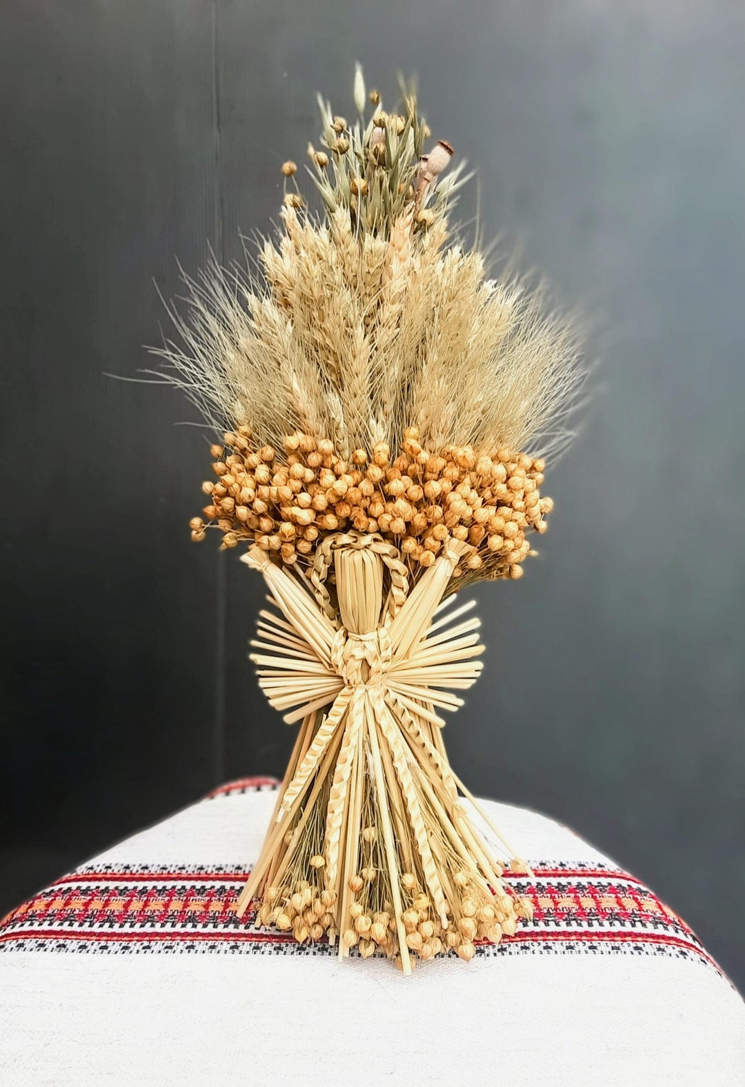 Ukrainian Didukh Christmas Decoration, Wheat Sculpture, Farmhouse ...