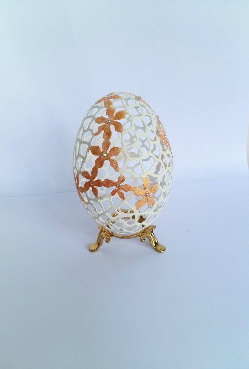 Hand Carved Goose Egg Egg Art Unique Gift Egg Ornament Egg | Etsy