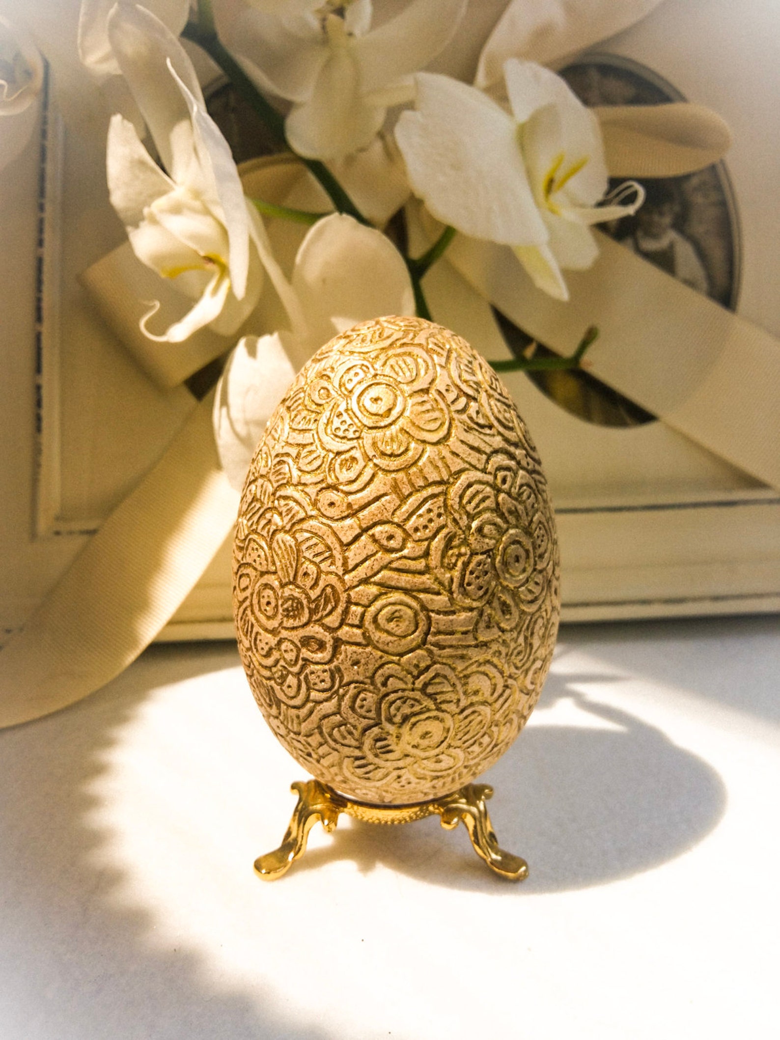 Goose Shell Egg Carved Unique Gift Scythian Gold - Etsy