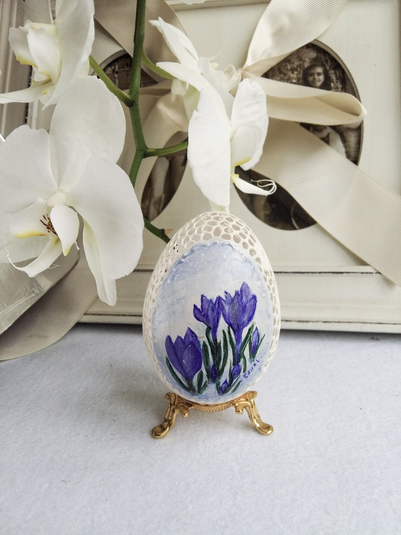 Goose Shell Egg Carved Unique Gift waiting for - Etsy