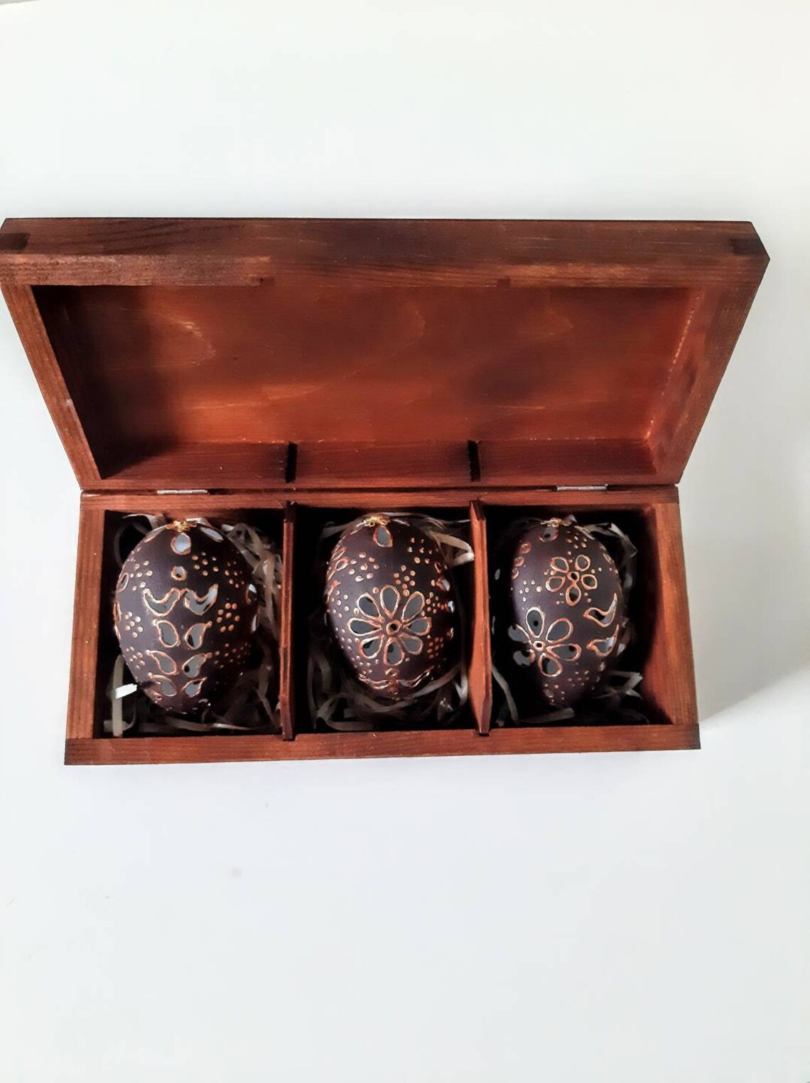 Set of Easter Duck Eggs in a Box Easter Gift Hand-painted - Etsy