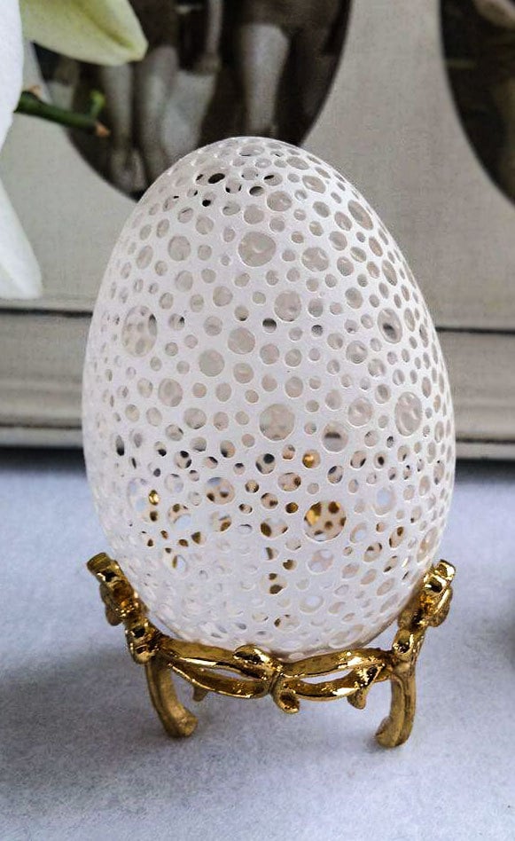 Carved Lace Goose Egg Decorated Goose Eggshell Unique Gift - Etsy