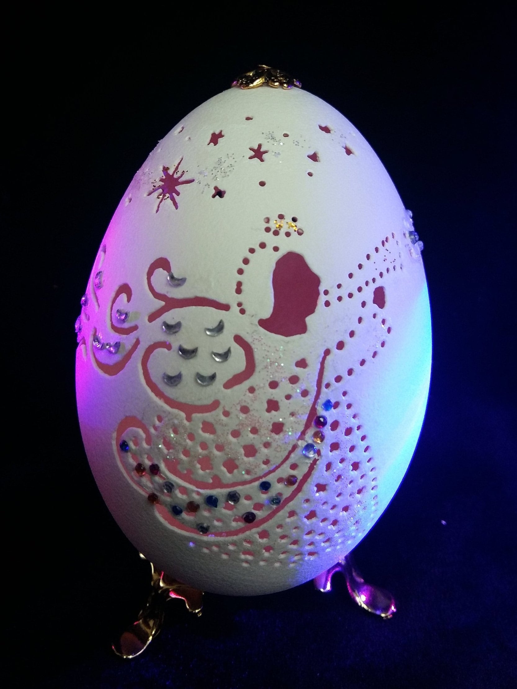 Carved Egg Shell Christmas Angel-hark the Angel Christmas | Etsy