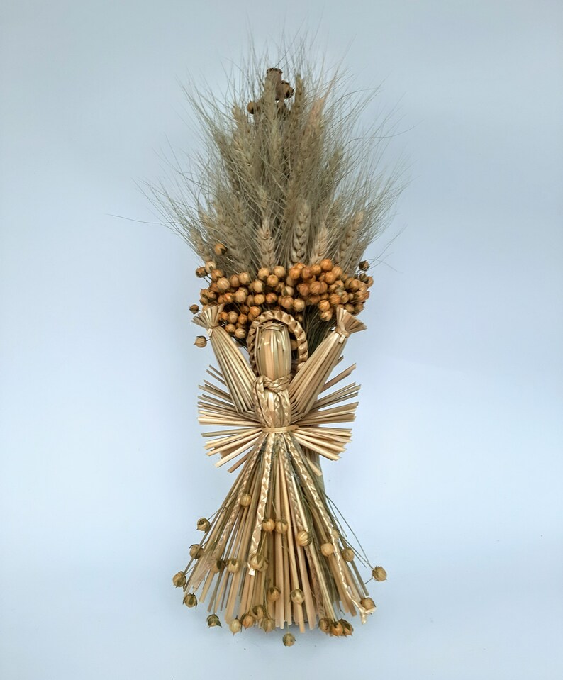Ukrainian Didukh Christmas Decoration, Wheat Sculpture, Farmhouse ...