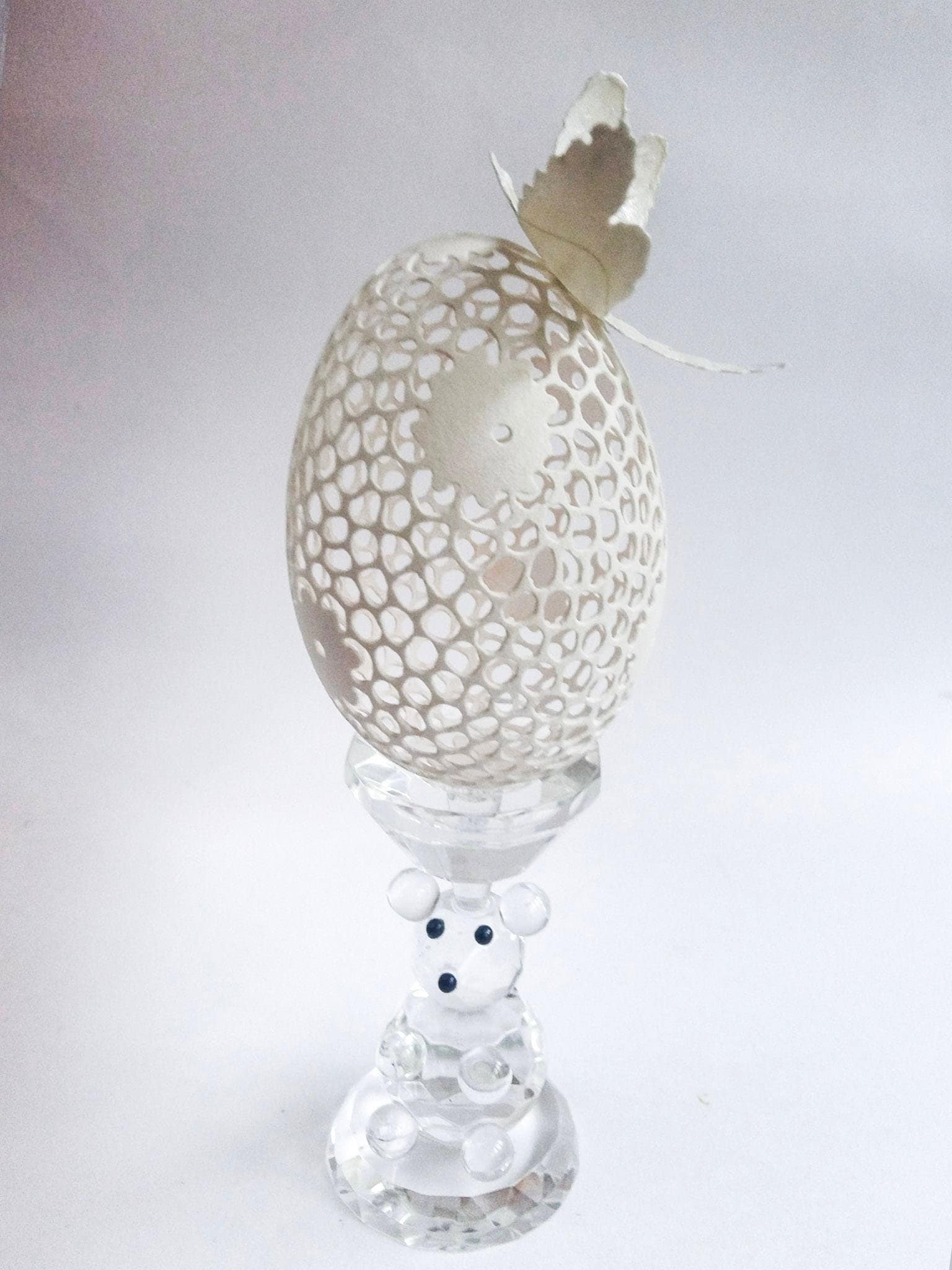 Dragonfly Sculpture Carved Eggshell Egg Art Unique - Etsy