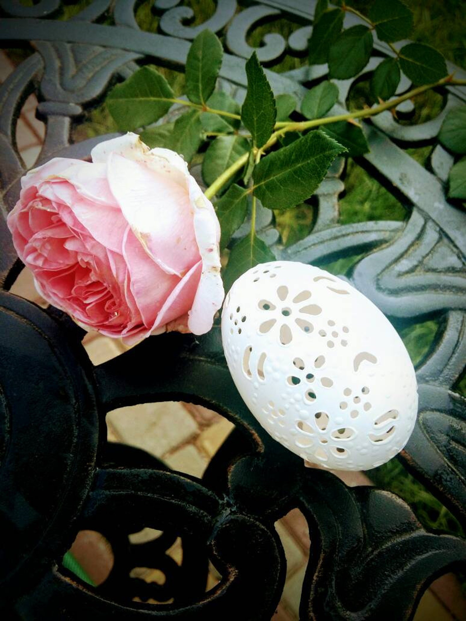 Carved Chicken Egg Ornament Eggshell Egg Art Butterfly | Etsy