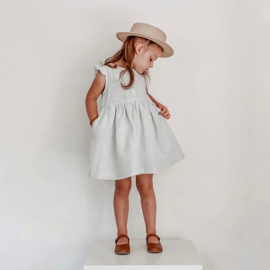 Girl Linen Dress Linen Dress Baby Linen Dress Linen Girl - Etsy