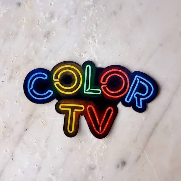Color Tv Neon Sign - Etsy