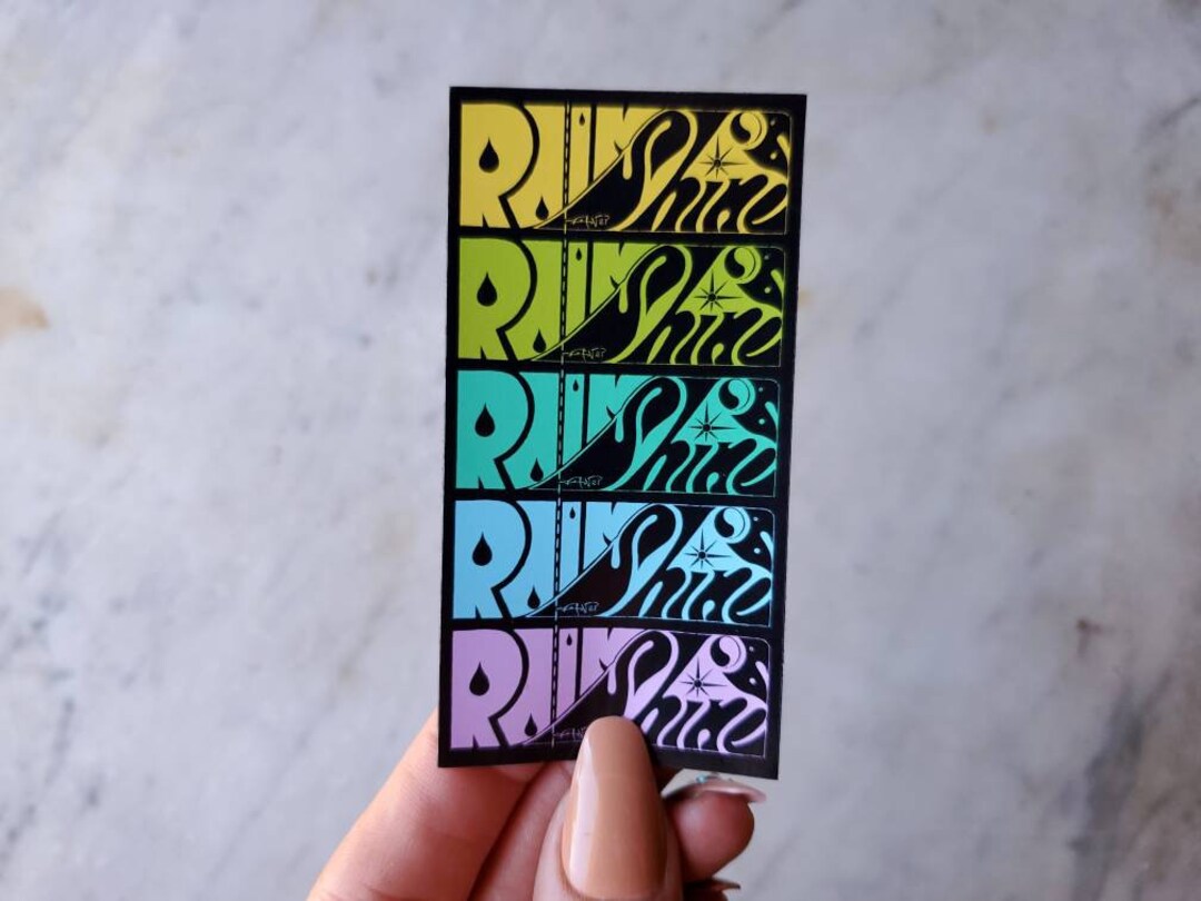 Regen oder Glanz Aufkleber, Ramblin Arts, Amanda Visger - Etsy Österreich