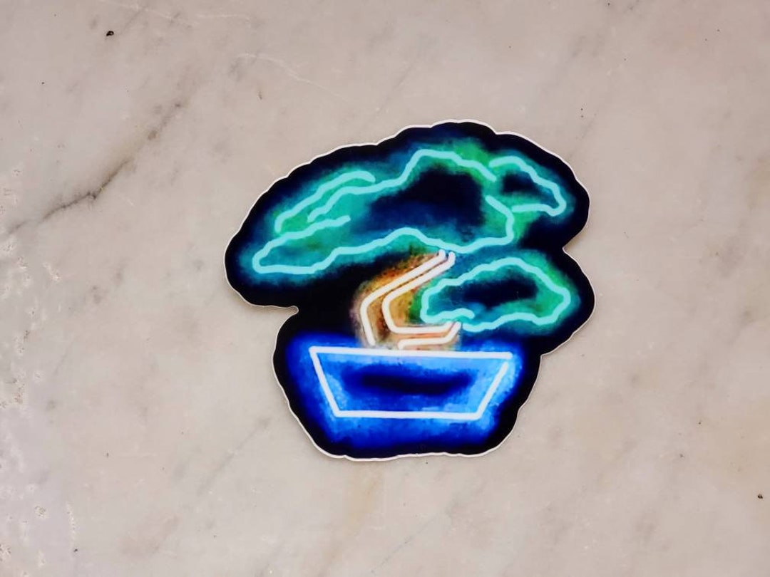 Bonsai Neon Sign Magnet - Etsy
