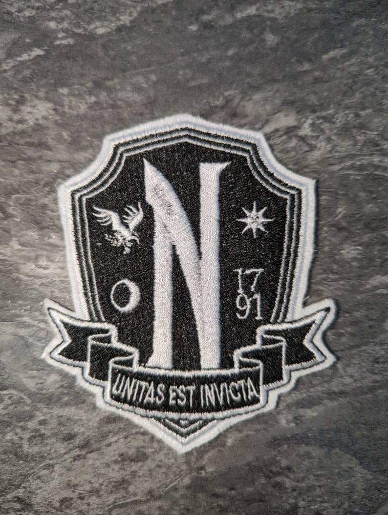 Nevermore Academy Crest Iron on Patch - Etsy