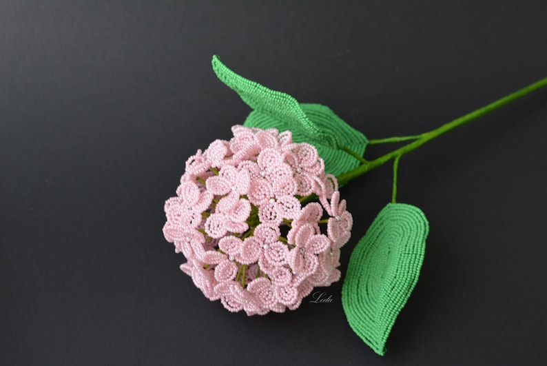 Beaded Flowers Hydrangea French Beaded Flowers Flower for - Etsy