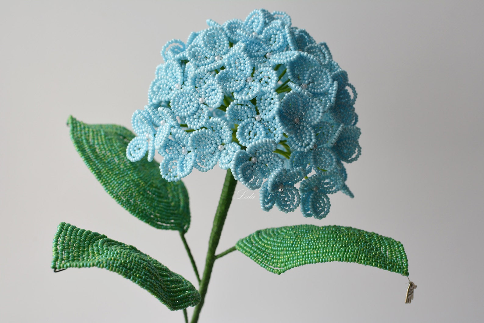 Beaded Flowers Hydrangea French Beaded Flowers Flower for - Etsy