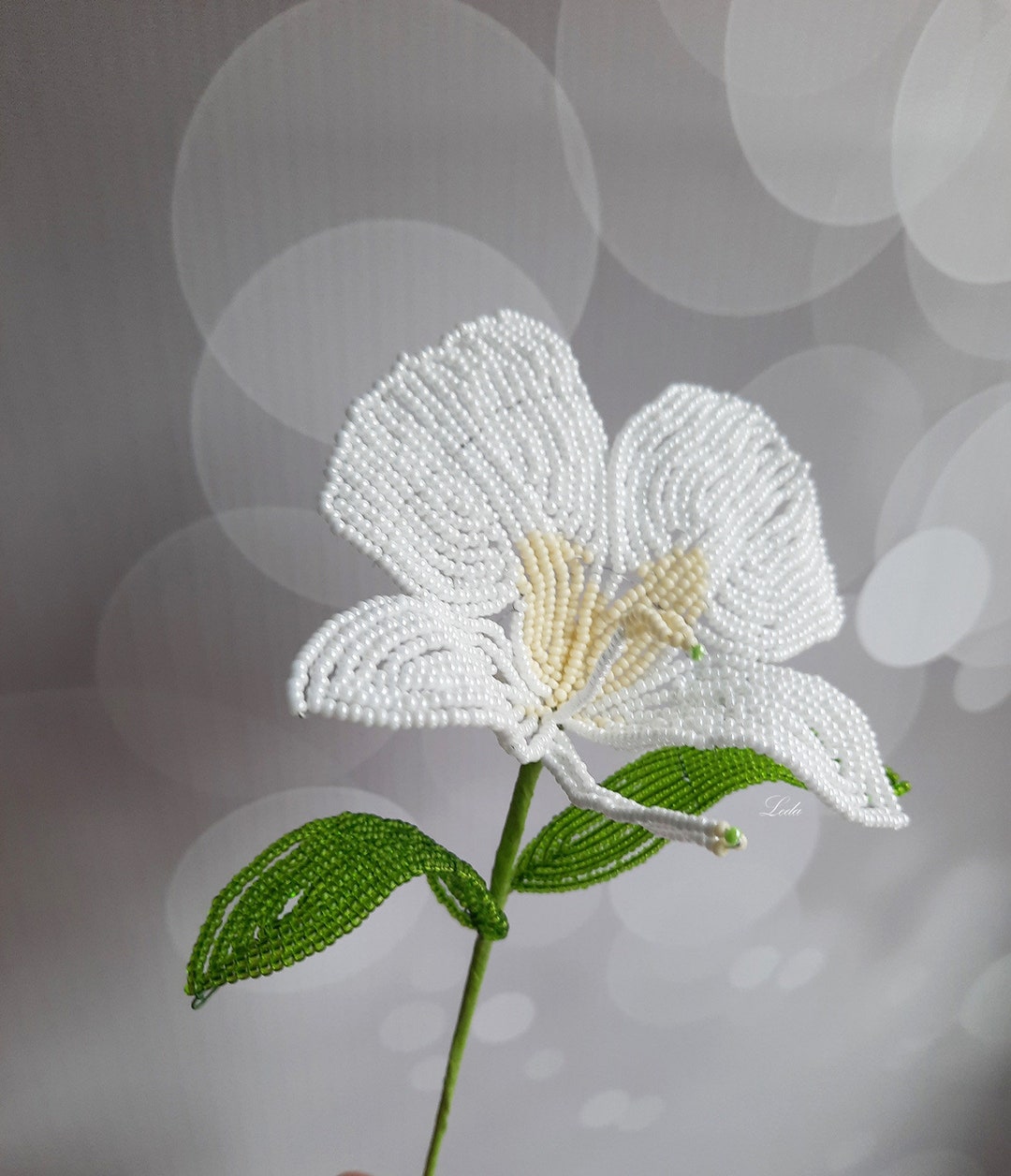 Beaded Ginger Lily, Butterfly Ginger, White Ginger, French Beaded ...
