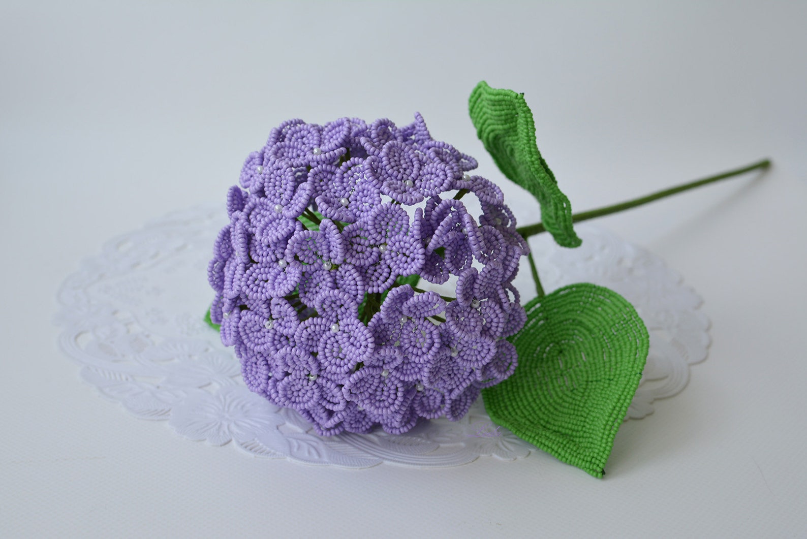 Beaded Flowers Hydrangea French Beaded Flowers Flower for - Etsy