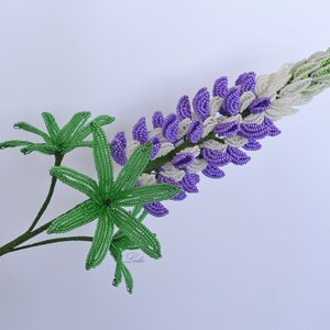 French Beaded Flowers, Lupine of Beads, Wild Flowers, Texas Bluebonnets ...