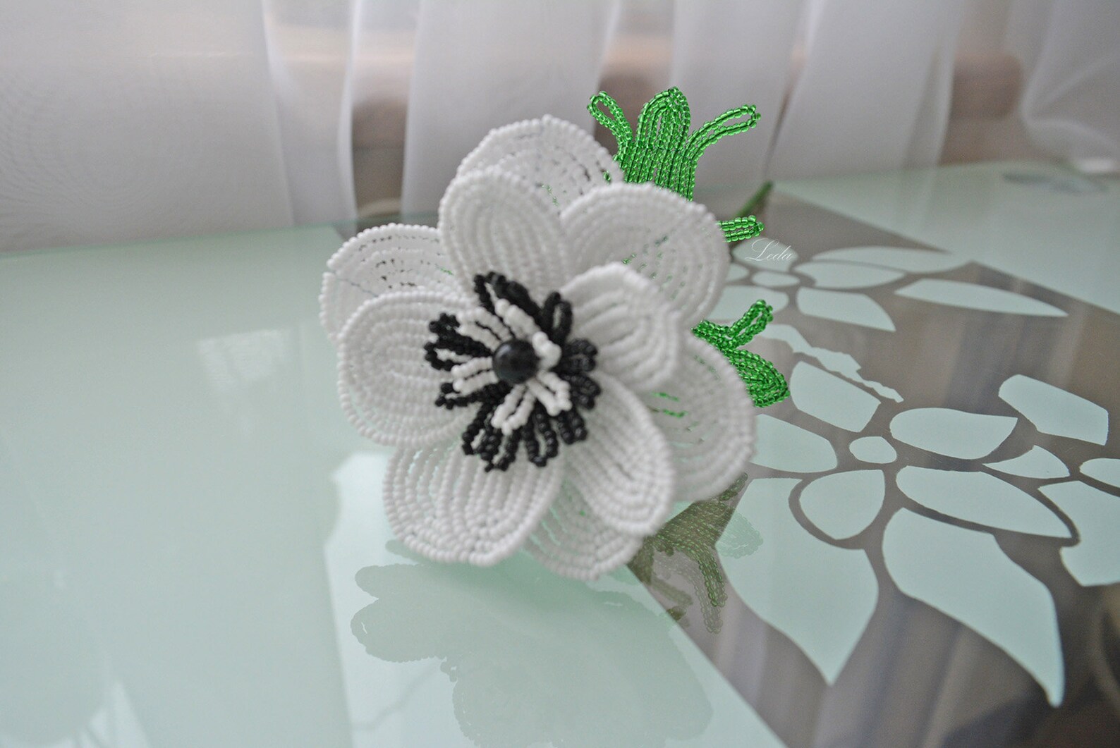 Beaded Flowers Anemone Wild Flowers Bouquet Field Flower - Etsy