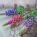 French Beaded Flowers Lupine of Beads Wild Flowers Texas - Etsy