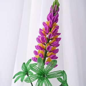 French Beaded Flowers, Lupine of Beads, Wild Flowers, Texas Bluebonnets ...