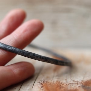 Delicate Iron Bangle - Etsy