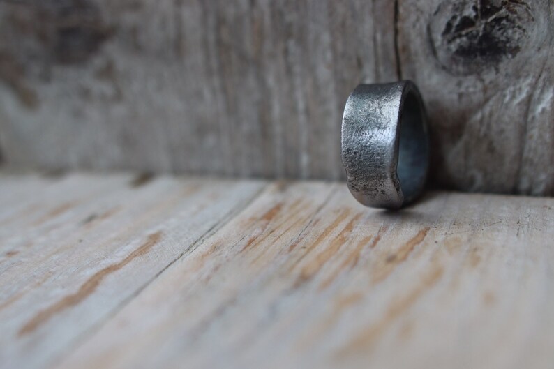 Hand Forged Iron Ring - Etsy