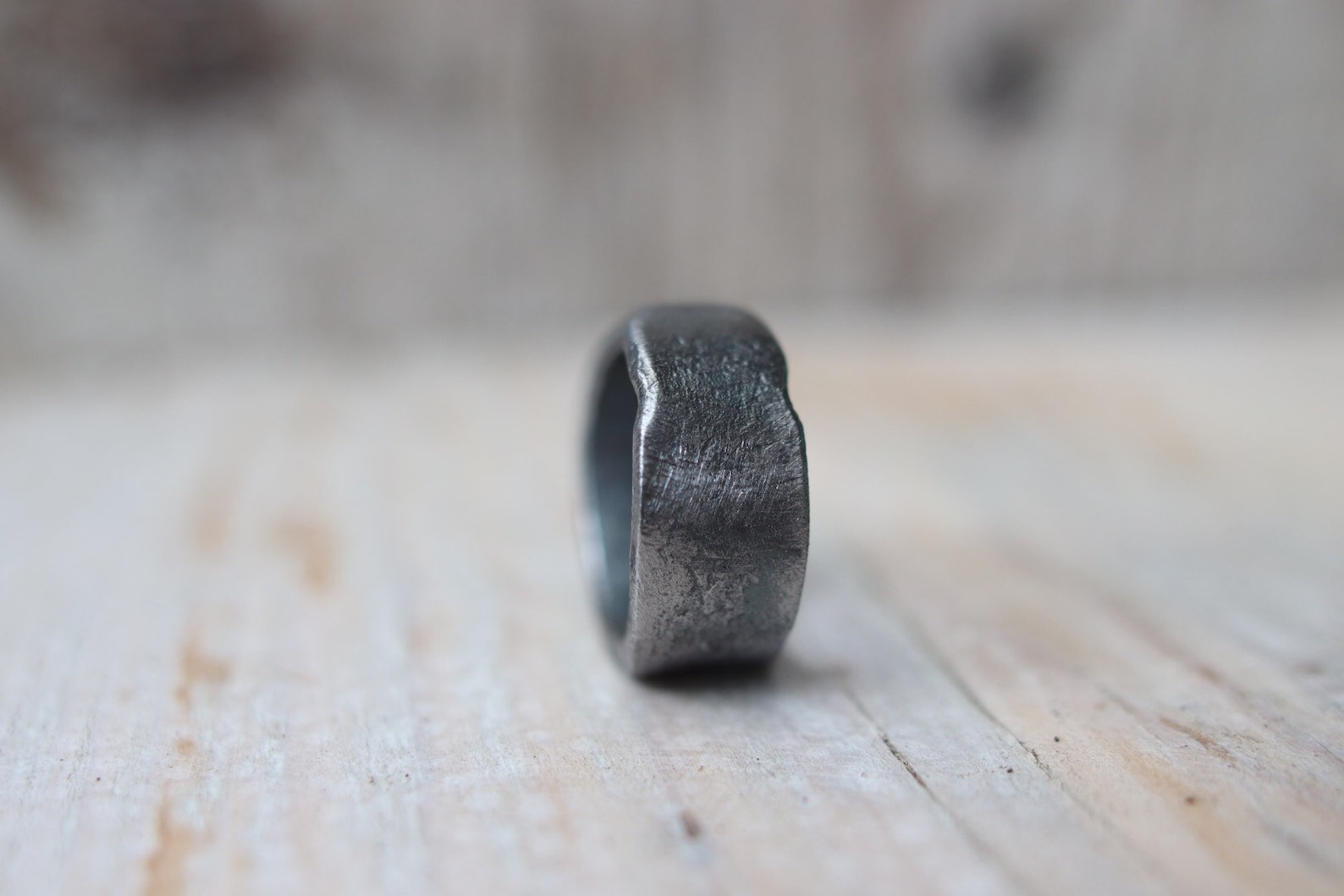 Hand Forged Iron Ring | Etsy