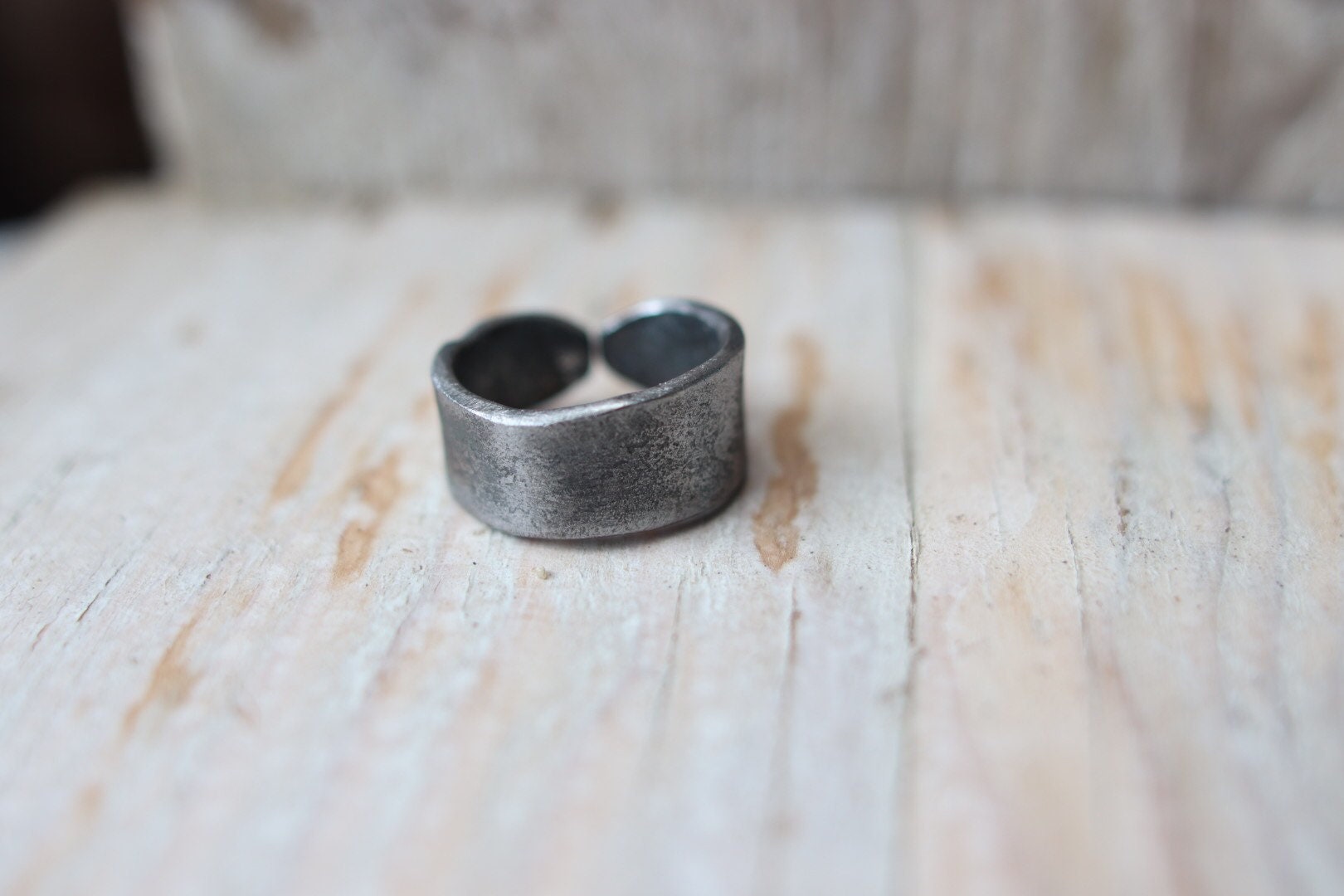 Hand Forged Iron Ring | Etsy