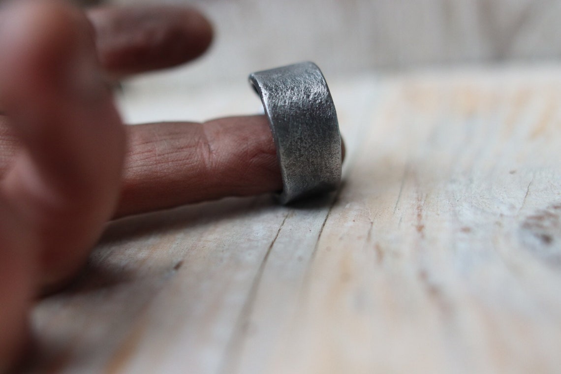 Hand Forged Iron Ring | Etsy