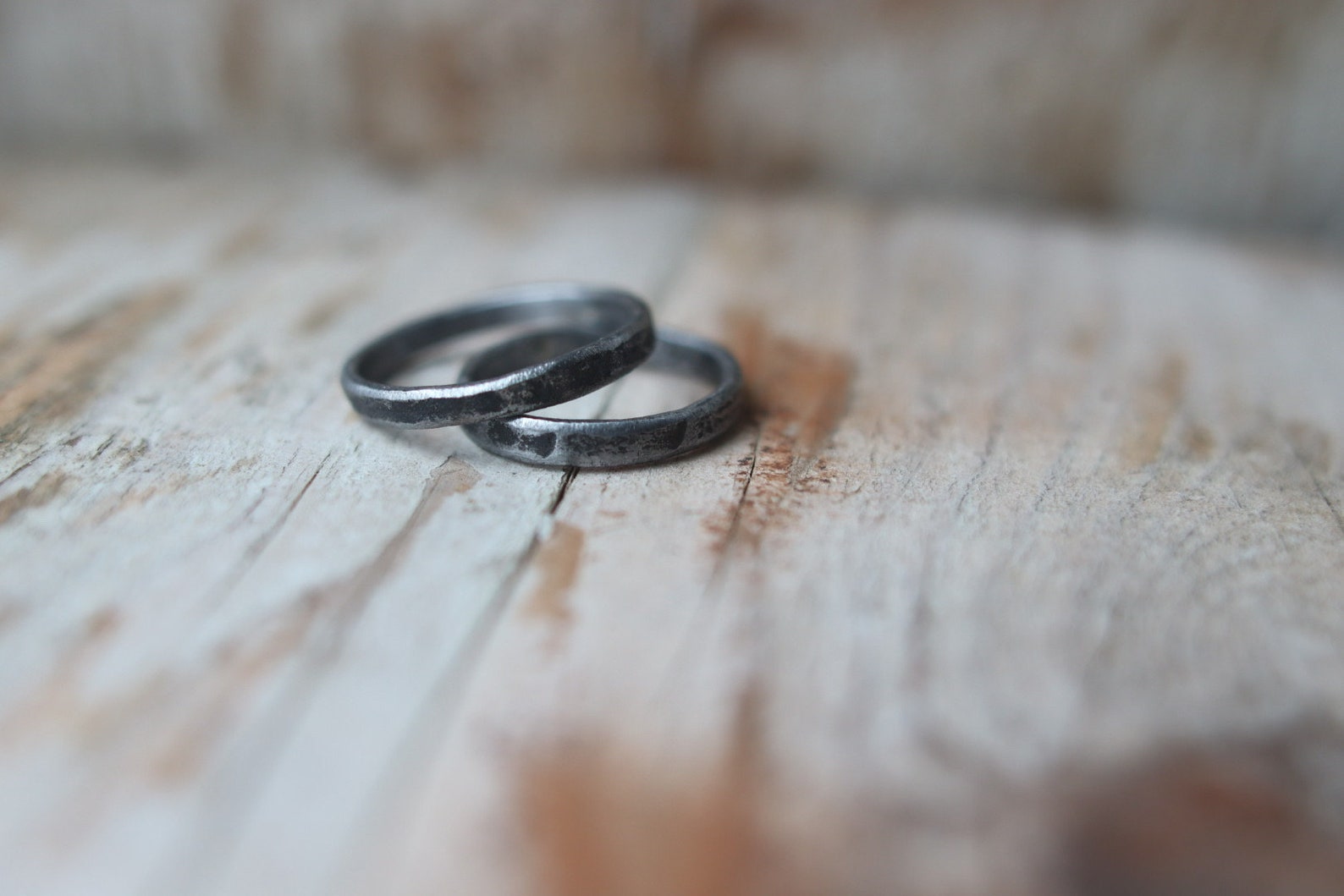 Delicate Hand Forged Iron Ring - Etsy Canada