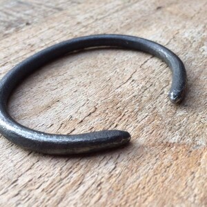 Hand Forged Iron Bracelet - Etsy