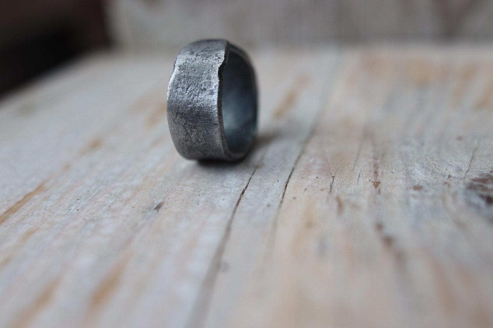 Hand Forged Iron Ring - Etsy