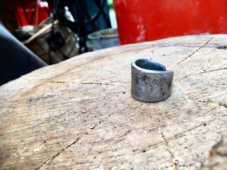 Hand forged iron ring | Etsy