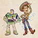 Woody and Buzz Print Toy Story Poster Nursery Printable Baby Room Decor ...
