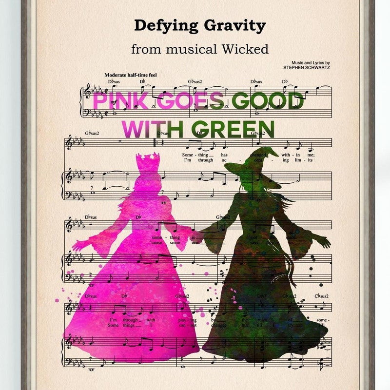 Wicked the Musical Wall Poster - Etsy